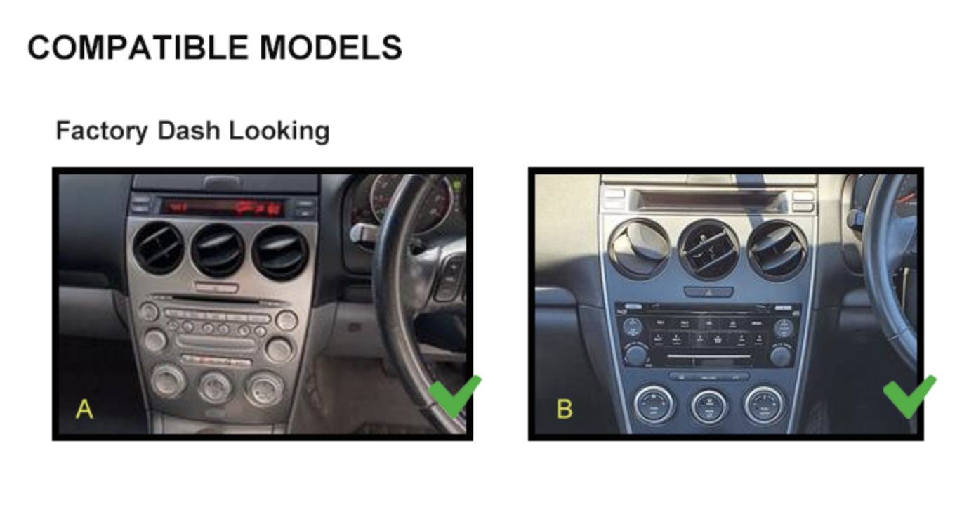Mazda 6 2002-2008 Wireless CarPlay Android Auto Stereo Replacement ...