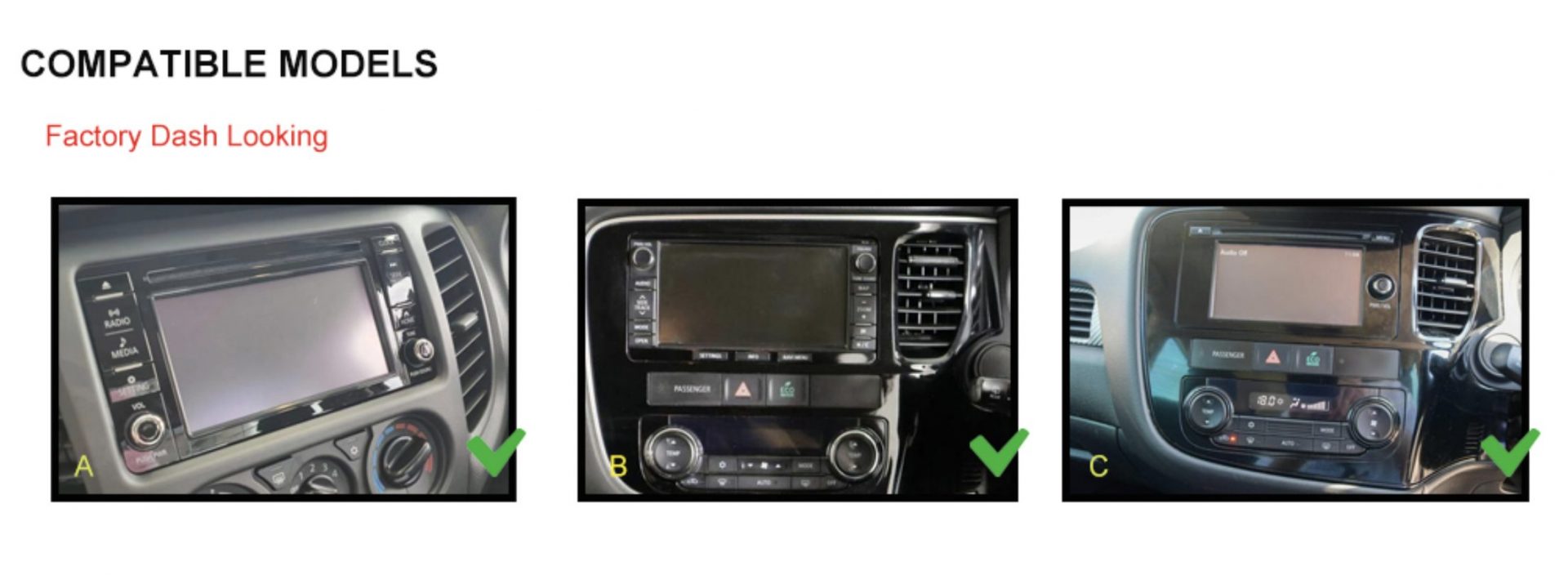 Mitsubishi Outlander 2013-2021 Wireless CarPlay Android Auto Stereo ...